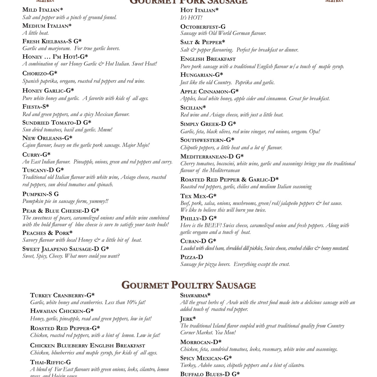 Home of the original Tuscany Sausage! – Oliver's Butcher & Catering