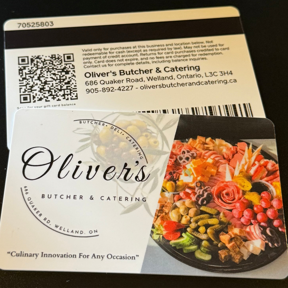 Ollie's Gift Card – Oliver's Butcher & Catering